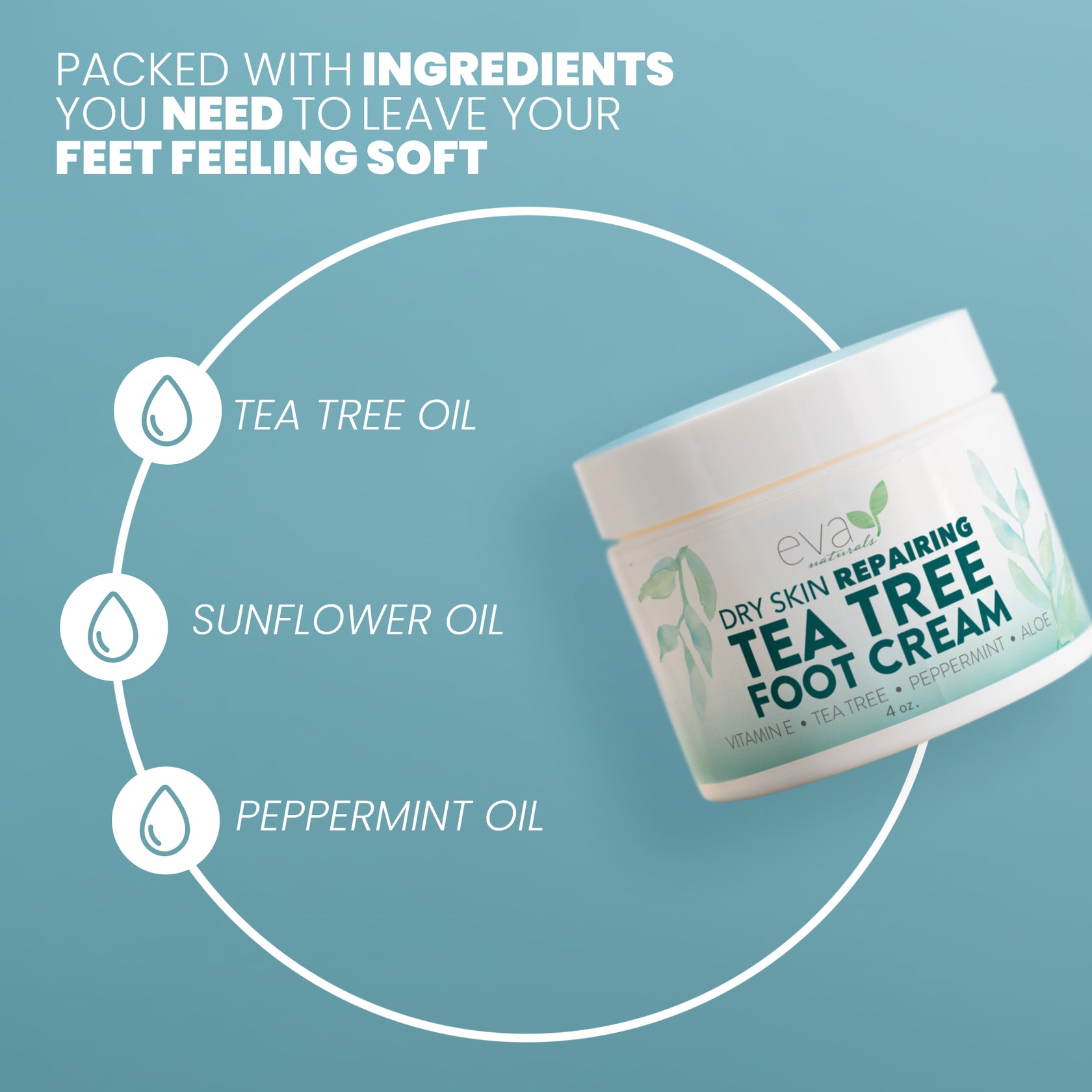 Tea Tree Foot Cream – Eva Naturals