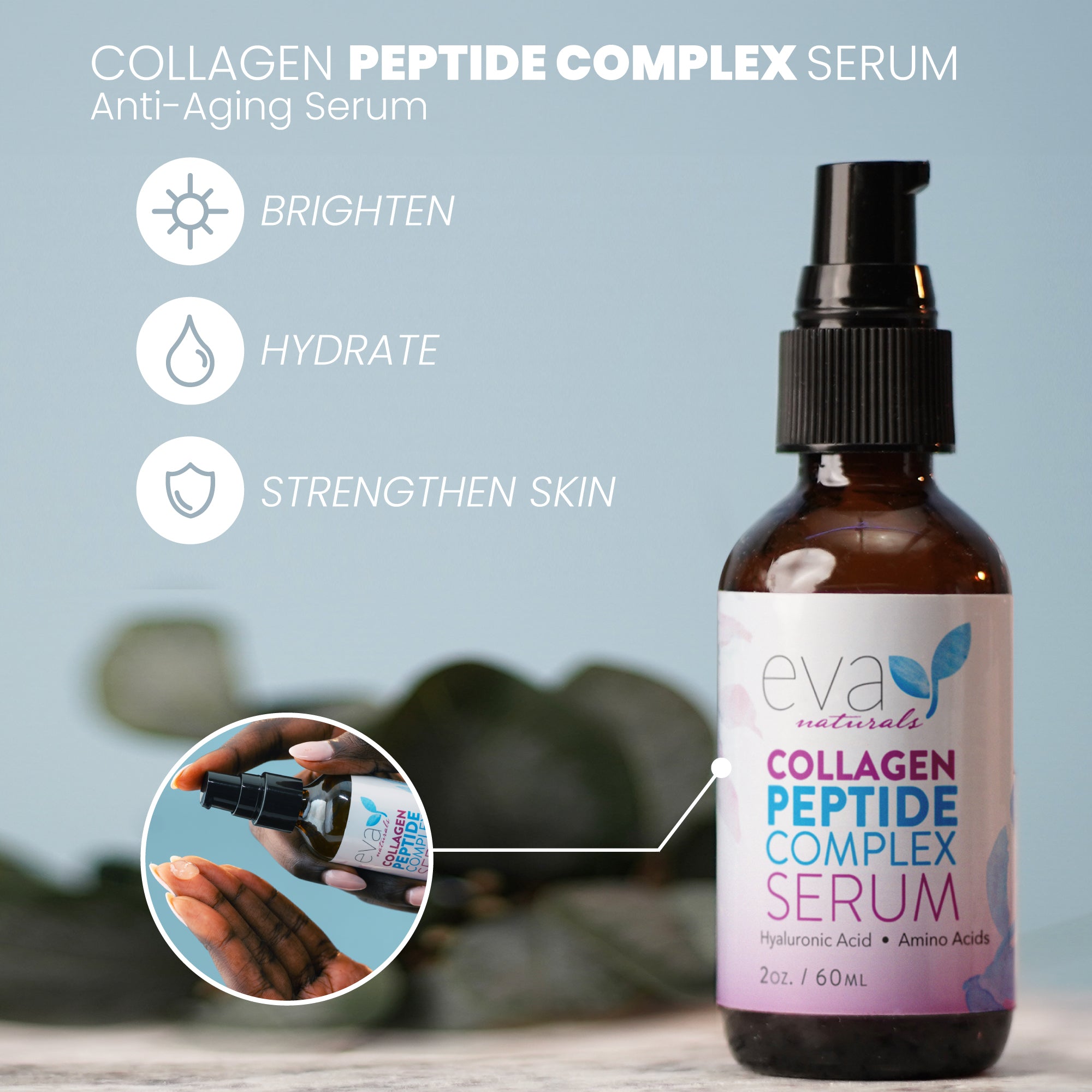 Skin Serum - Peptide Complex Collagen Serum | Eva Naturals – Eva Naturals