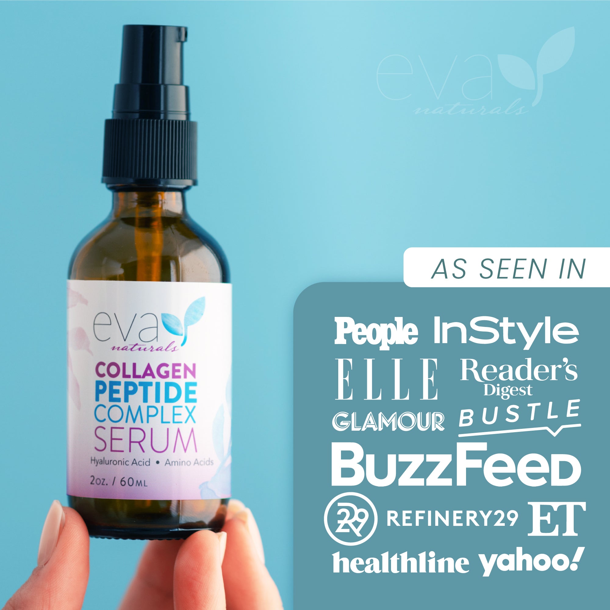 Skin Serum - Peptide Complex Collagen Serum | Eva Naturals – Eva Naturals