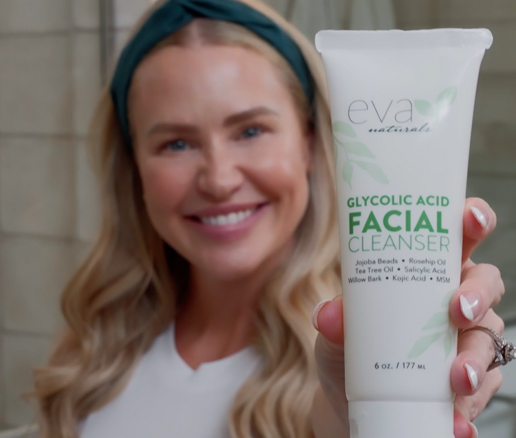 Get Glowing Skin with Eva Naturals 6 oz Anti-Aging Cleanser